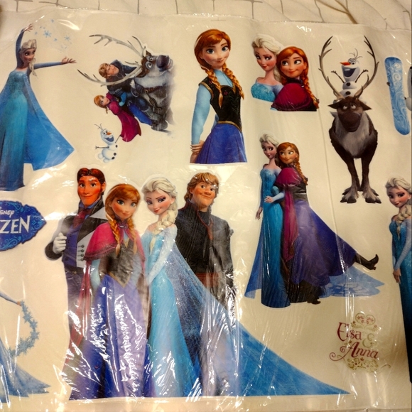 Disney | Office | Disney Frozen Wall Decals Olaf Elsa Anna Bedroom ...